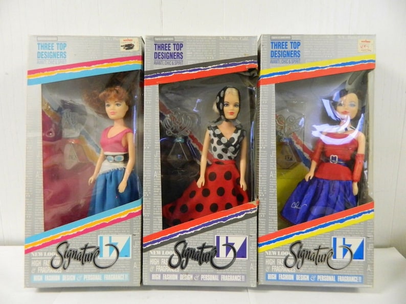 1989 Creata Avanti,spirit & Chic Fashion and Fragrance Doll Set ...