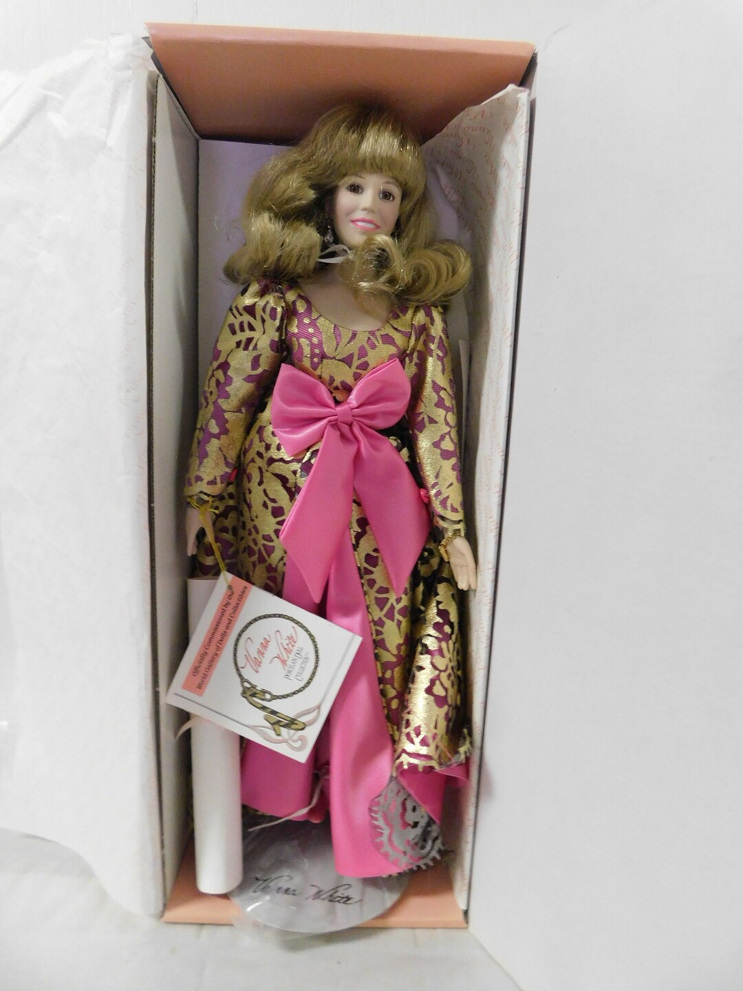 Vanna White Porcelain Doll Collection Nolan Miller Fashions - Etsy