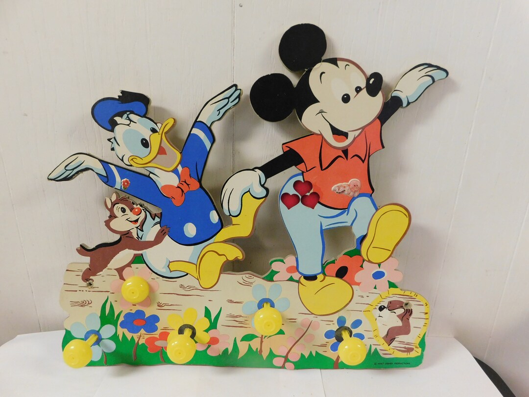 Vintage Walt Disney Productions Donald Duck Mickey Mouse Chipmunks Coat ...