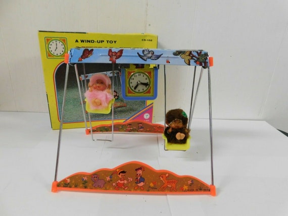 Vintage Animal Swing Wind up Tin Litho Toy W/ Original Box - Etsy