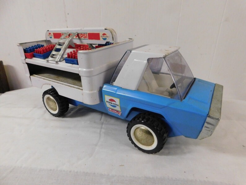 1970s Era Buddy L Pressed Steel 15 " Pepsi Delivery Truck W/ Bottles ...