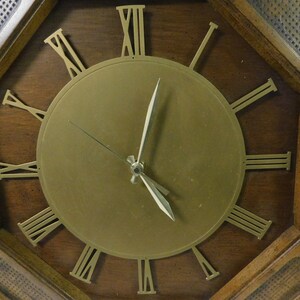 Vintage Tochigi Tokei Quartz Movement 0 Jewels Solid Wood Wicker Inlay ...