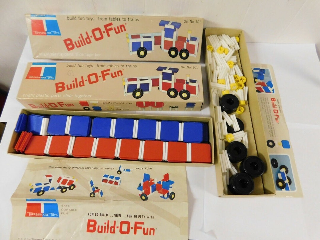 1965 Tupperware Tupperware Toys Build O Fun Set Train No 101 - Etsy