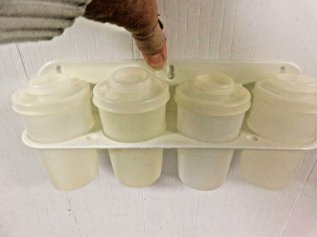 Vintage Tupperware White Spice Rack Wall Mount & Spice Jar Set - Etsy
