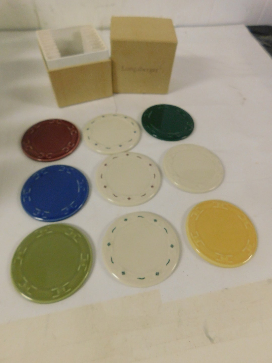 Longaberger Pottery Color Selector Mini Plates S/9 - Etsy