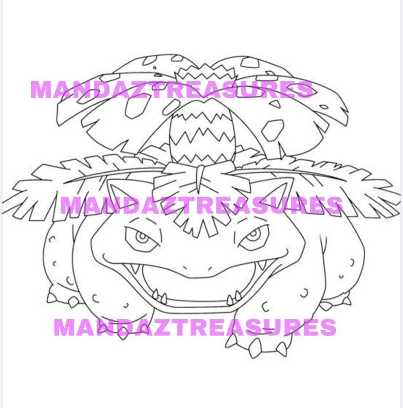 Venusaur Para Colorear Imprimir Venusaur Para Colorear