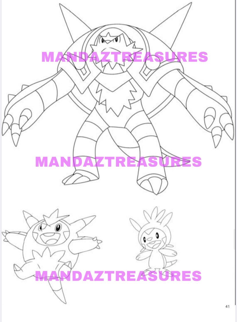 150+ Pokemon Coloring Pages/ Digital Download - Etsy