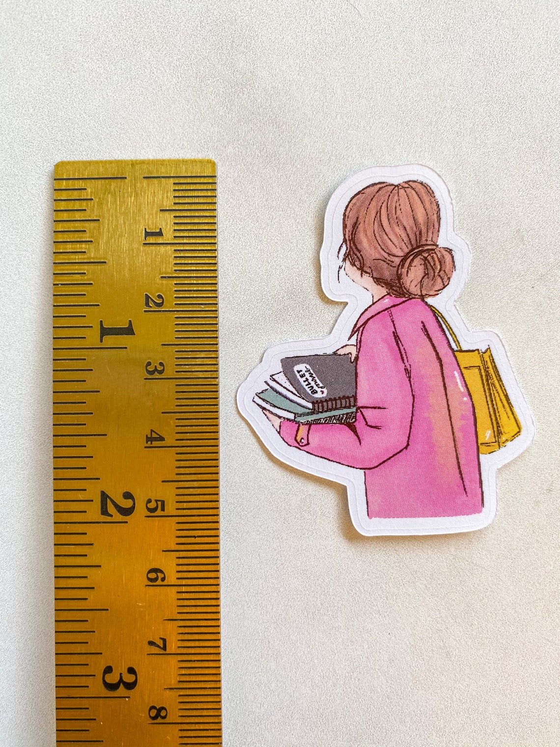 Bullet Journal Girl Sticker - Etsy