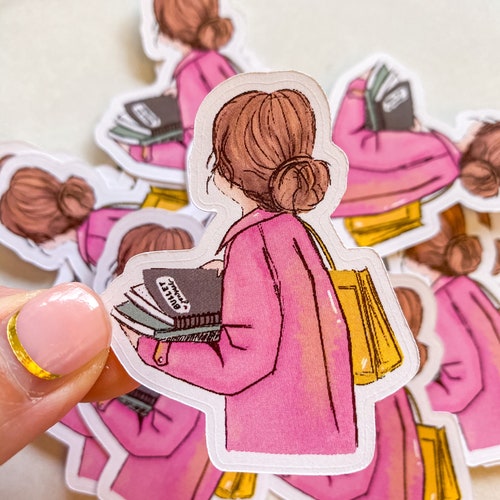 Bullet Journal Girl Sticker | Etsy
