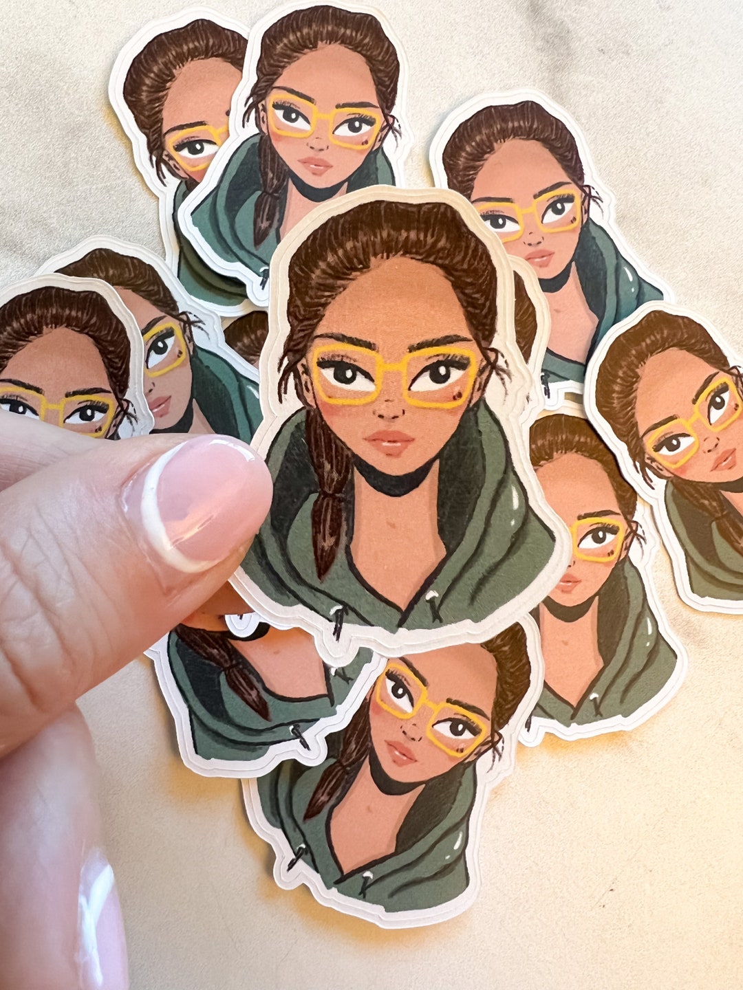 Study Girl Sticker - Etsy