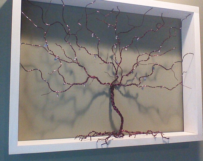 Wire Tree Sculpter Framed in a Shadow Box - Etsy