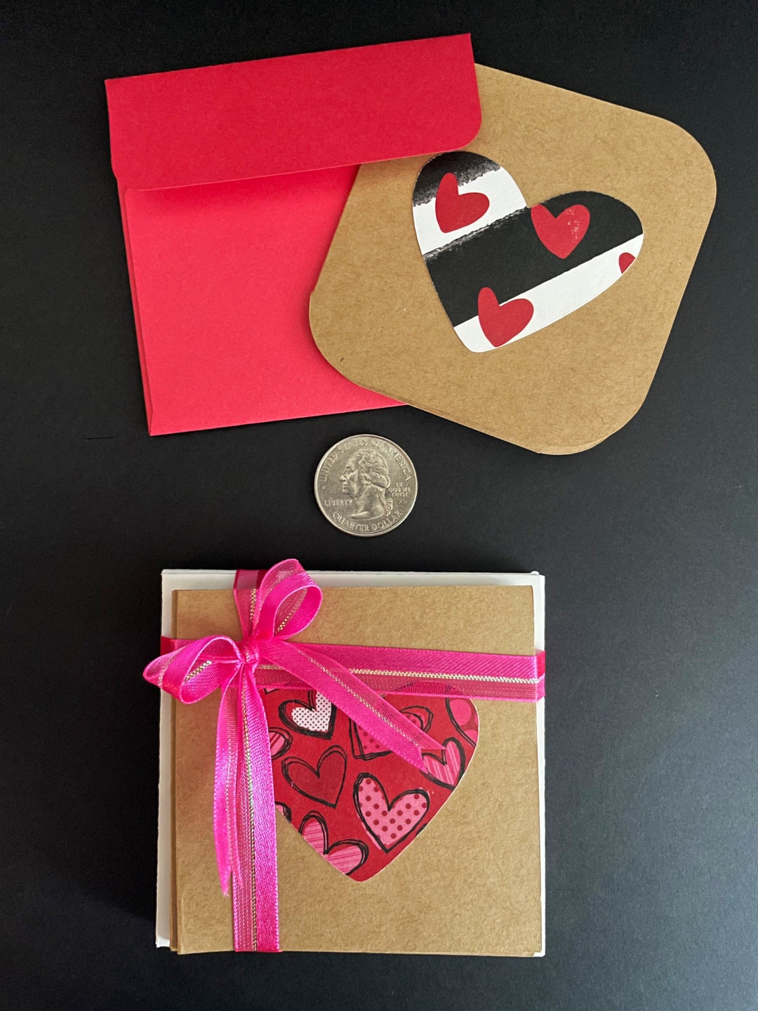 Mini Heart Cards and Envelopes 3x3in - Pack of 20 - Etsy