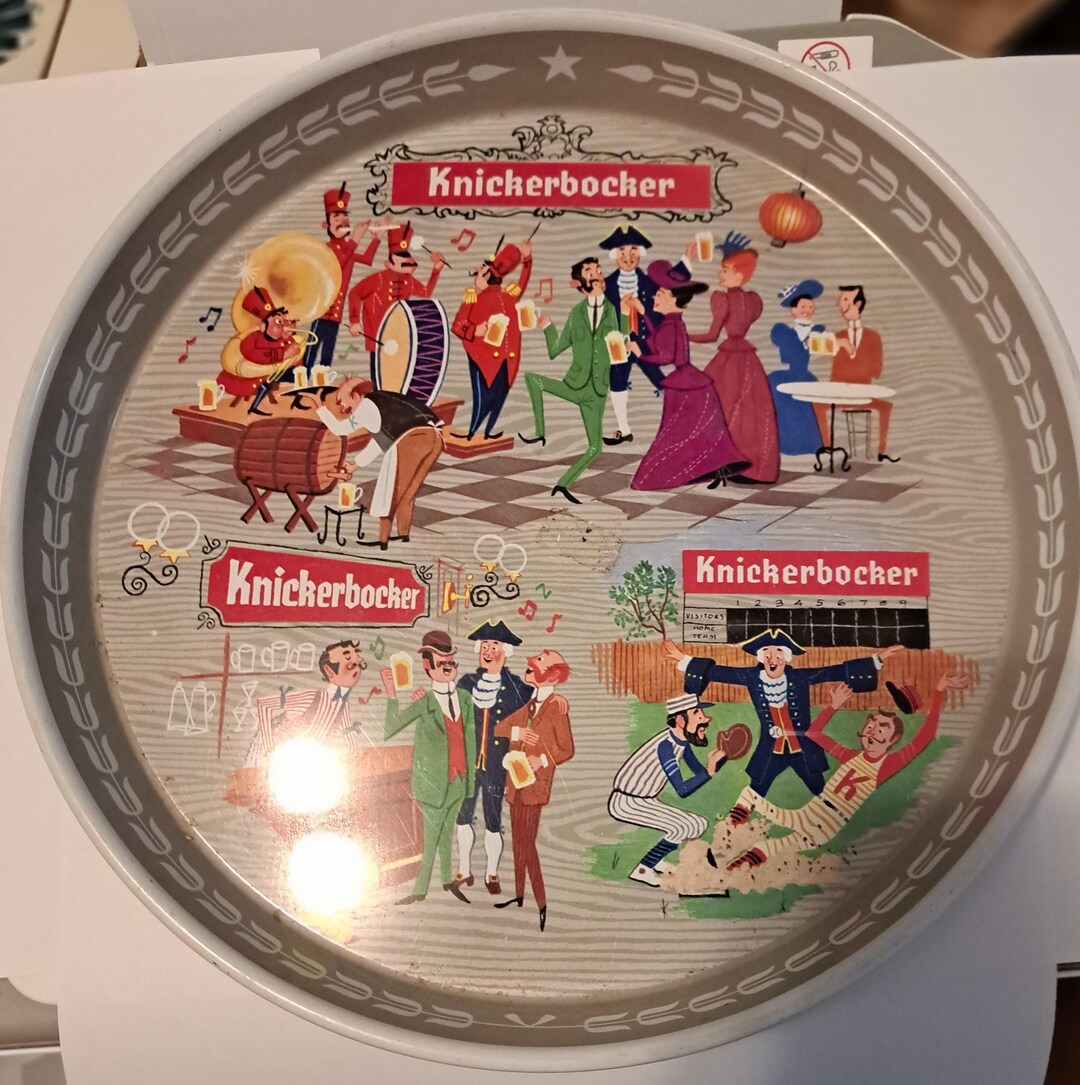 Vintage 1950s Knickerbocker Beer Tray – 12 Inch Advertising Decor - Etsy