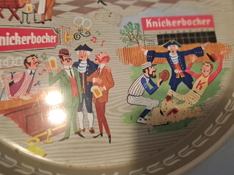 12 Inch Knickerbocker Beer Tray - 50's Beer Advertising Tray - Etsy