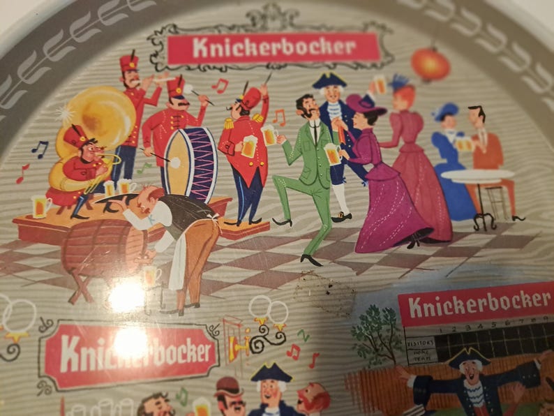 12 Inch Knickerbocker Beer Tray - 50's Beer Advertising Tray - Etsy