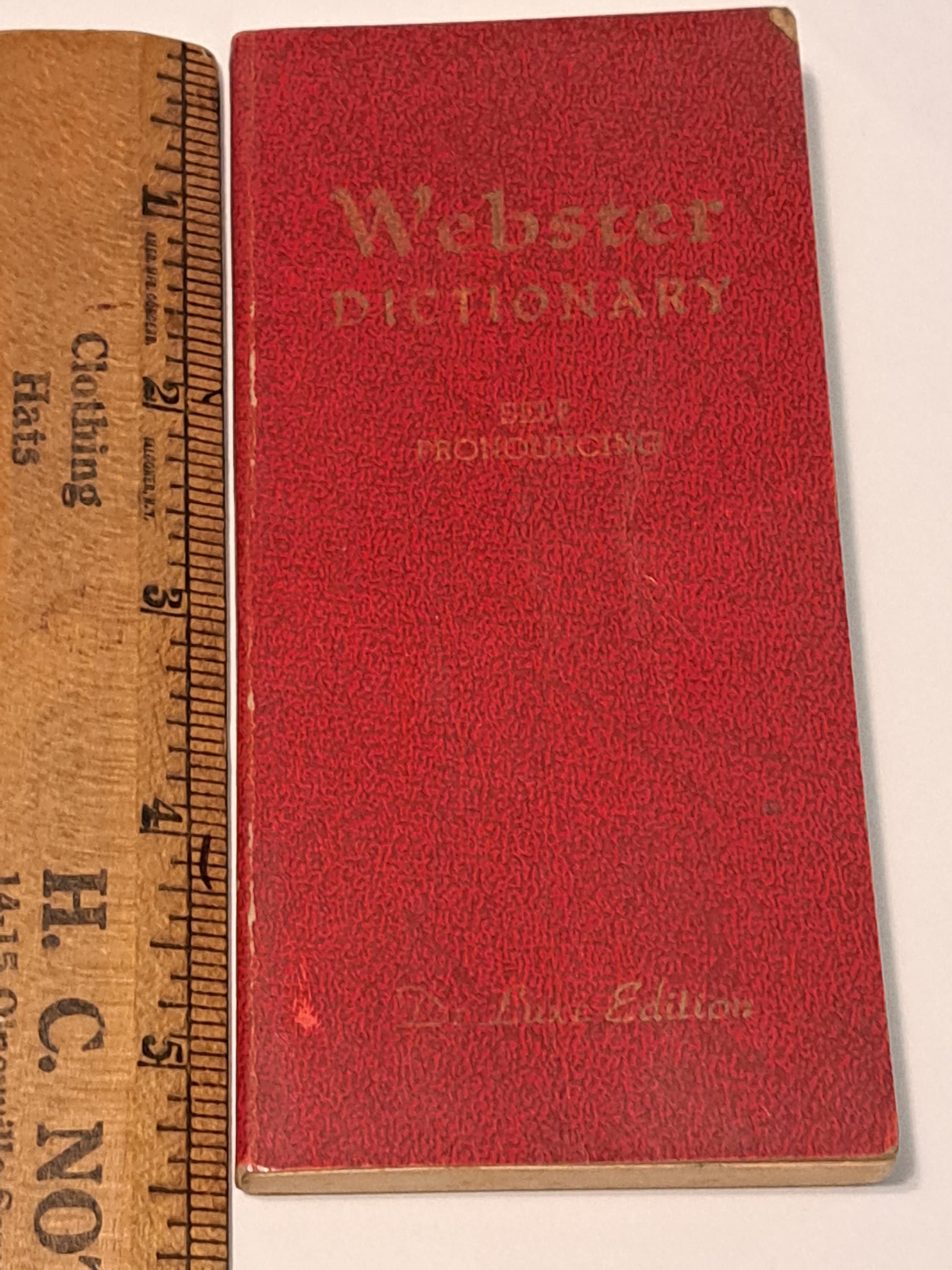 Websters Self Pronouncing Vest Pocket Deluxe Edition Dictionary - Etsy