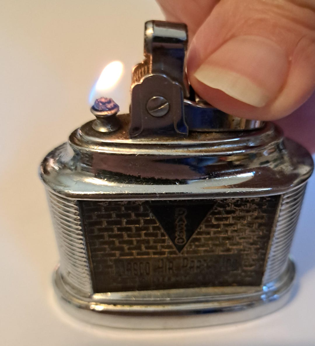 Rare and Unique Working Vintage 1960'S MTC BELL and Crown Table Lighter ...