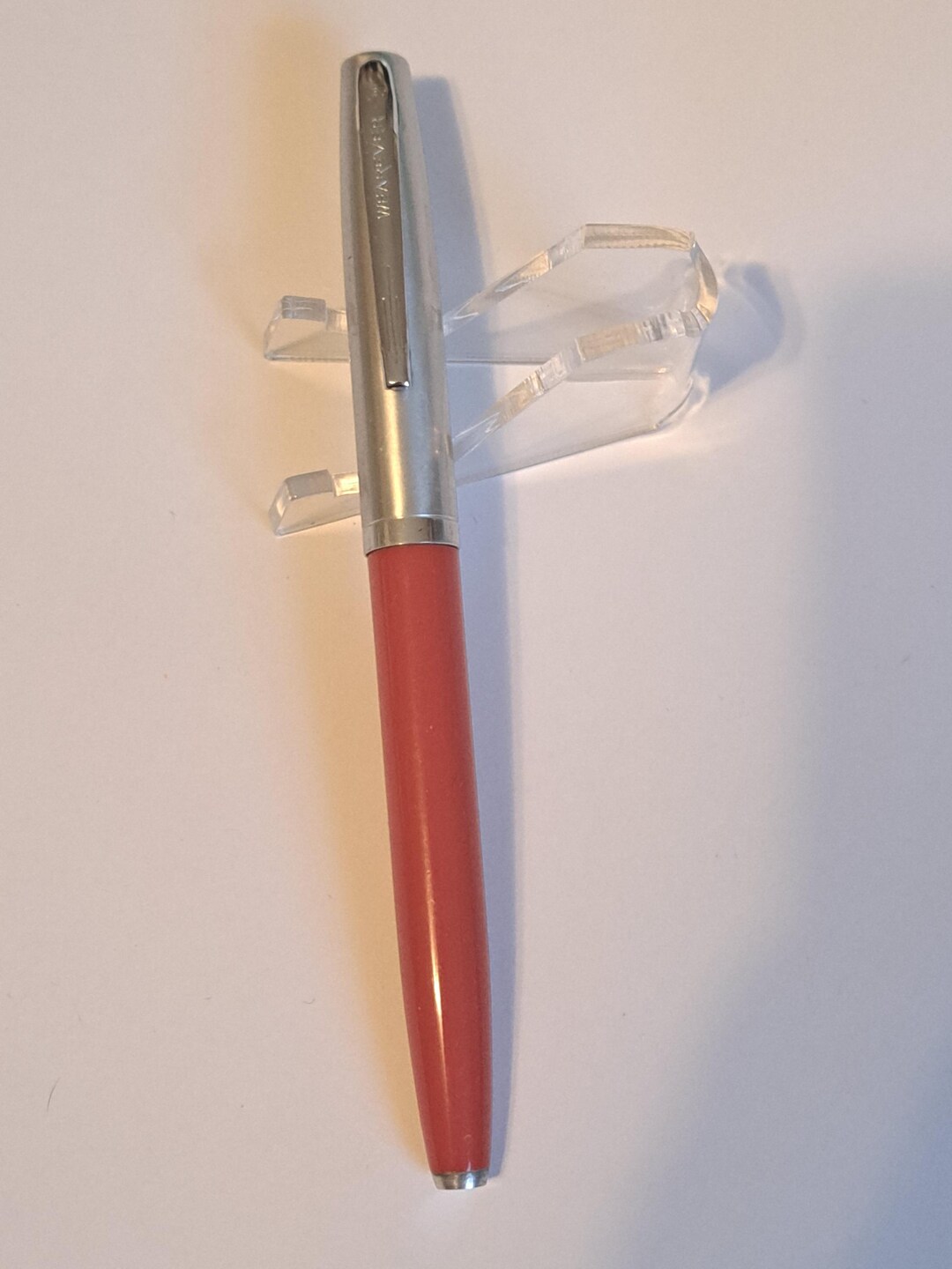 Wearever Coral Color W/ Brushed Chrome Cap Cartridge Fountain Pen - Etsy