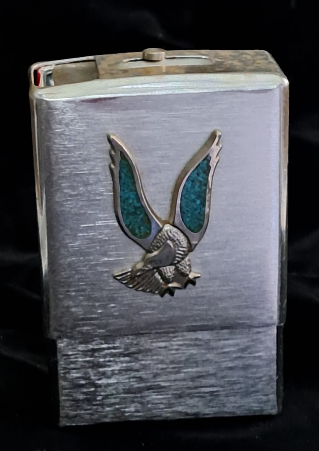 Navajo Mfg. Turquoise Eagle Cigarette Case Box With Empty Lark Pack - Etsy
