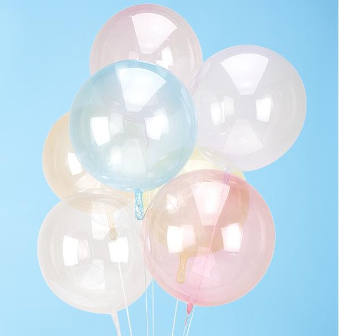 Clear Balloon 18 Crystal Clear Bubble Balloons Pastel | Etsy