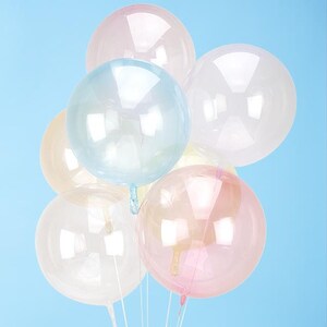 Clear Balloon, 10" Crystal Clear Bubble Balloons, Pastel Balloon ...