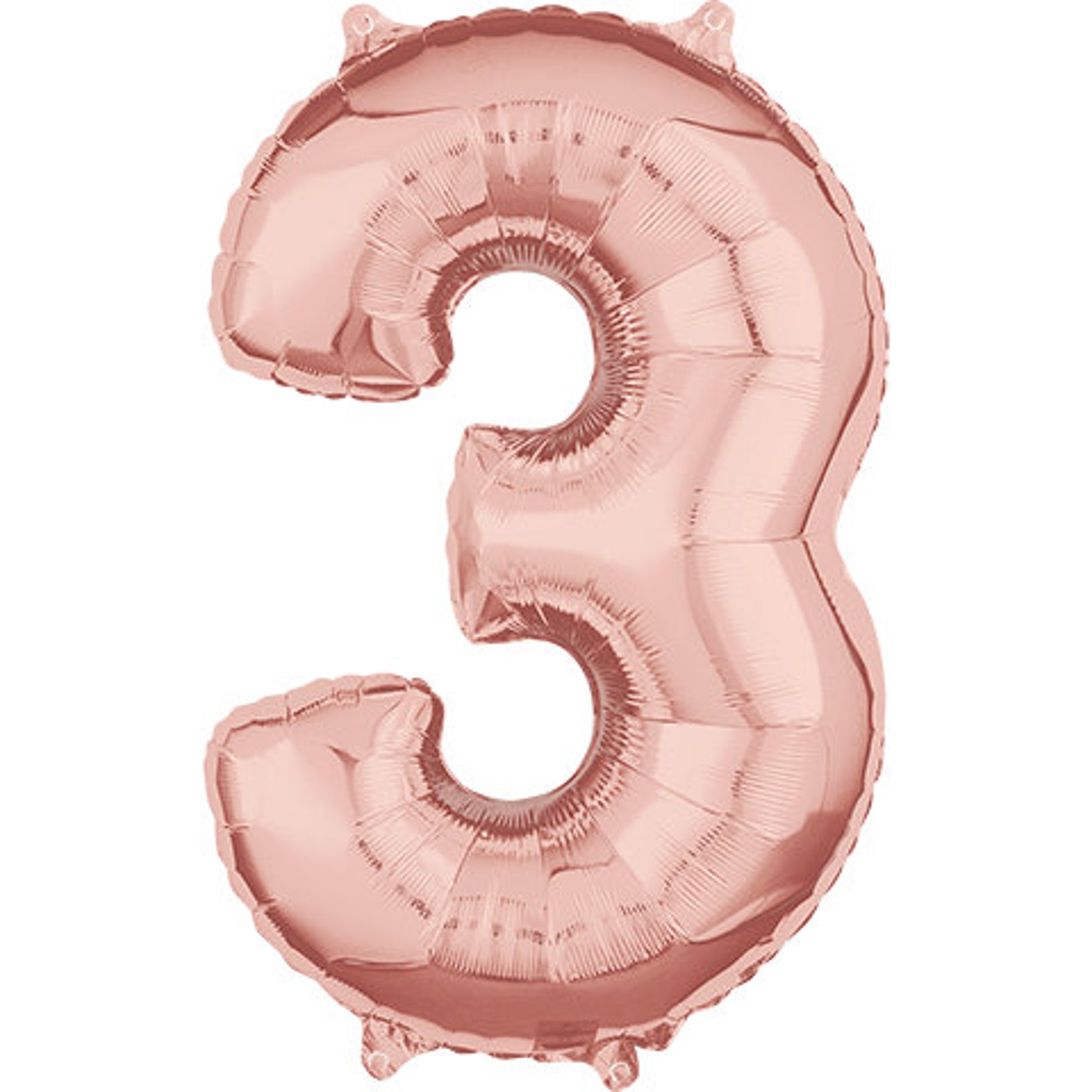 Giant 34" Rose Gold Number Mylar Foil Balloon Birthday Party - Etsy