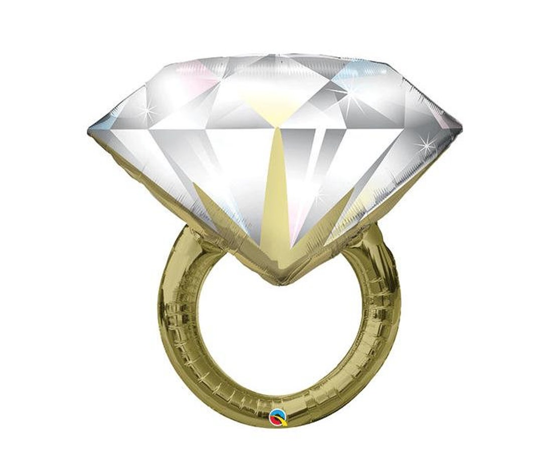 Diamond Ring Balloon 37 Diamond Wedding Ring Foil - Etsy
