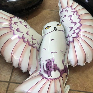 Owl Balloon, 38" Foil Balloons, Hedwig Balloons, Woodland Birthday ...