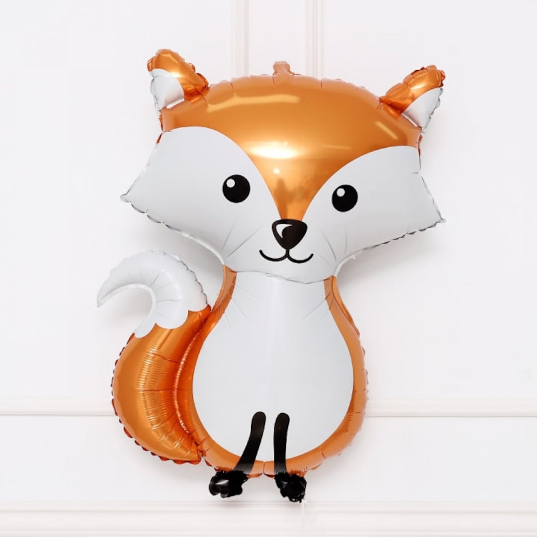 Woodland Balloon, 36" Fox Balloons, Woodland Decorations, Boho Baby ...
