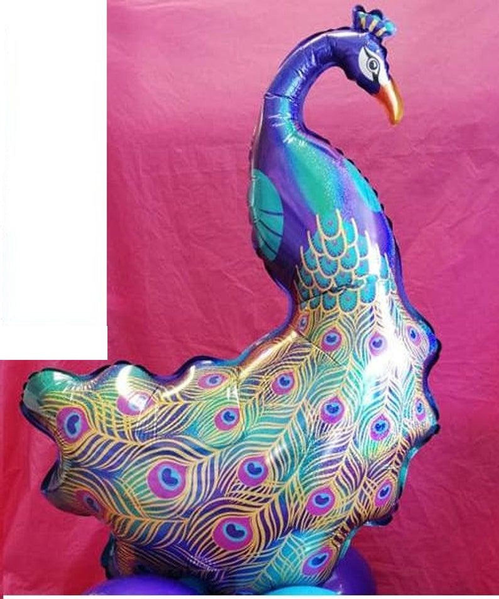 Peacock Glitter Balloon 42 Foil Balloon Birthday Wedding - Etsy