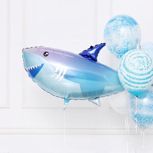Shark Birthday Party Balloons: Hammerhead & Blue Shark Decor - Etsy