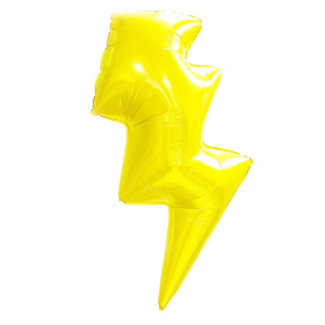 Lightning Bolt Balloon 36 Inch Foil Balloon Superhero Party Superhero ...