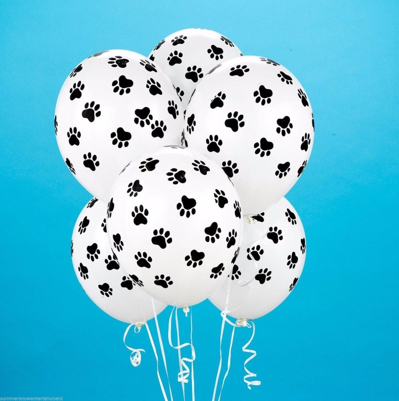 Paw Print Balloons Set of 10 Latex Balloons 11 - Etsy