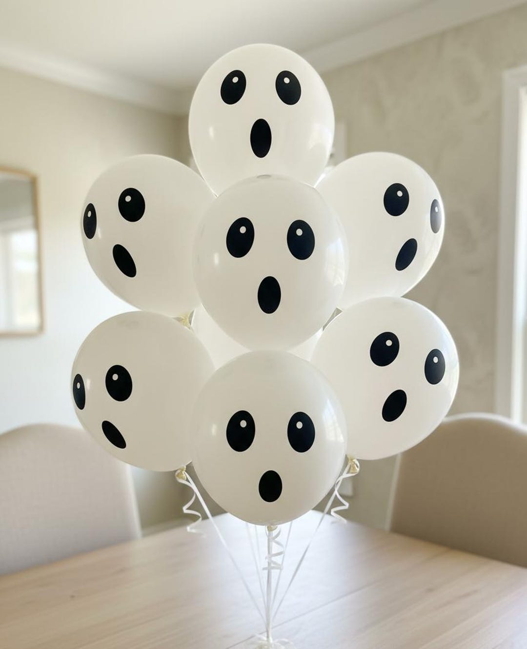11" Ghost Face Balloons,set of 8 Balloons, Birthday Party, Decor Prop ...
