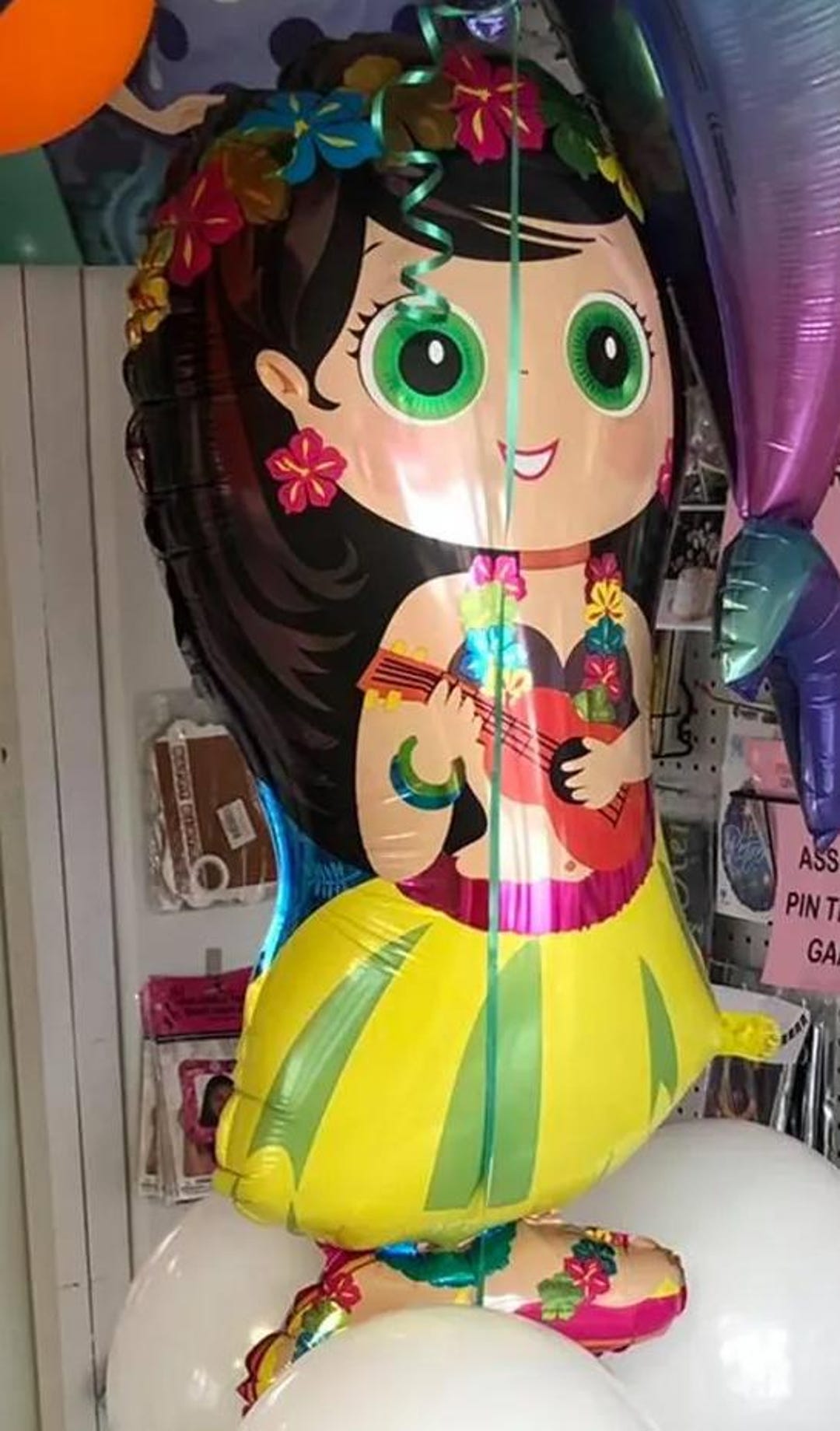 Hula Girl Balloon 34 Inch Foil Balloon Birthday - Etsy