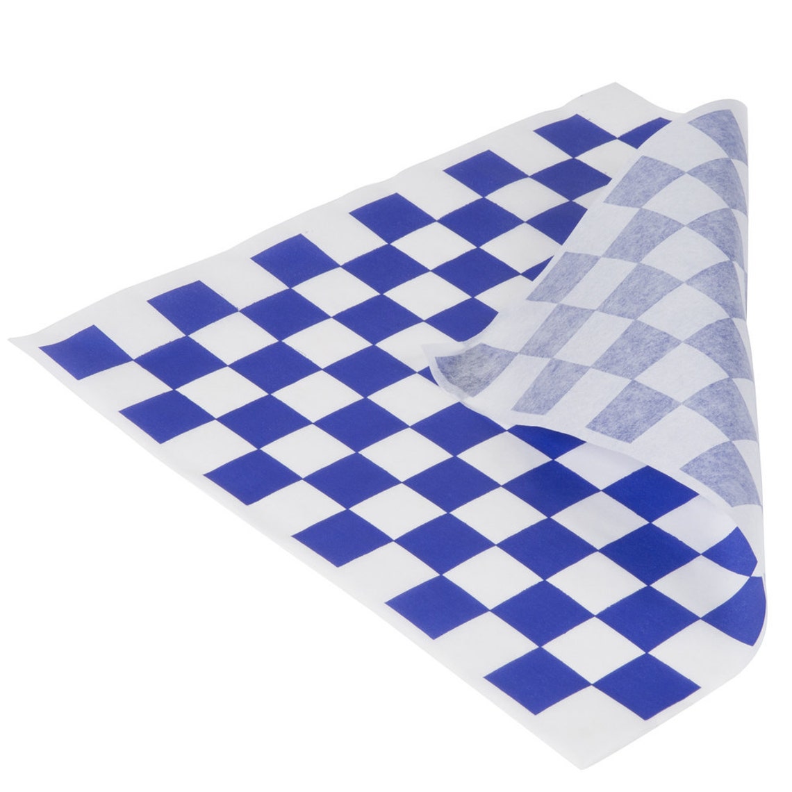 50 Sheets Blue and White Checkered Deli Wrap Paper - Etsy