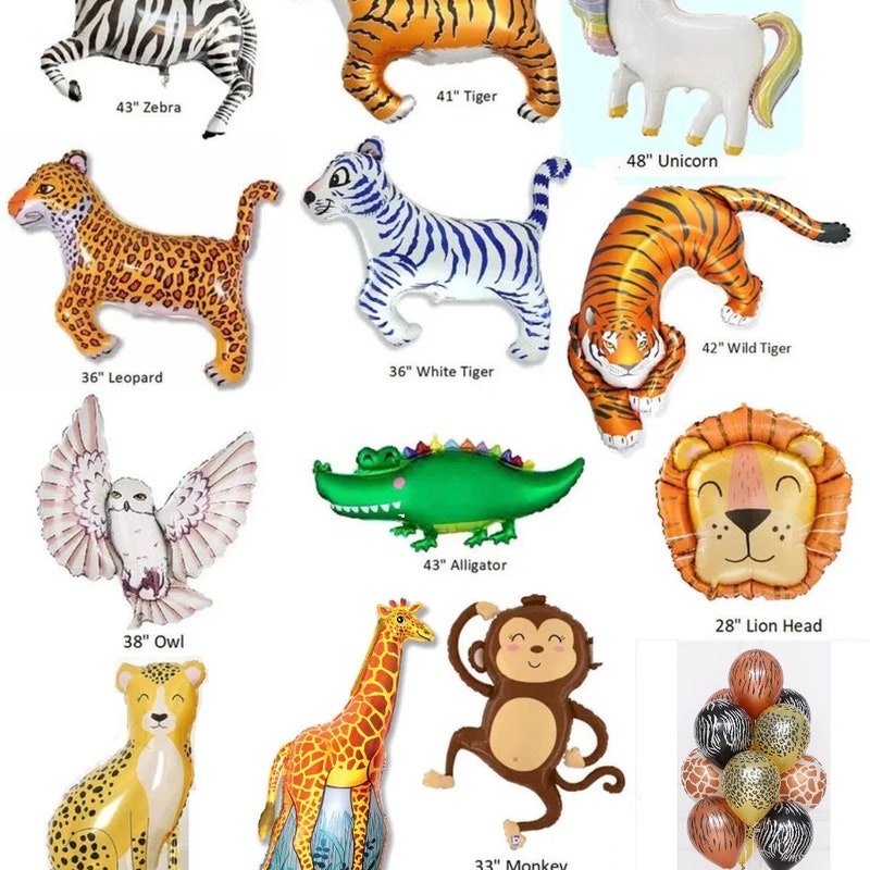 Animal Balloons - Etsy