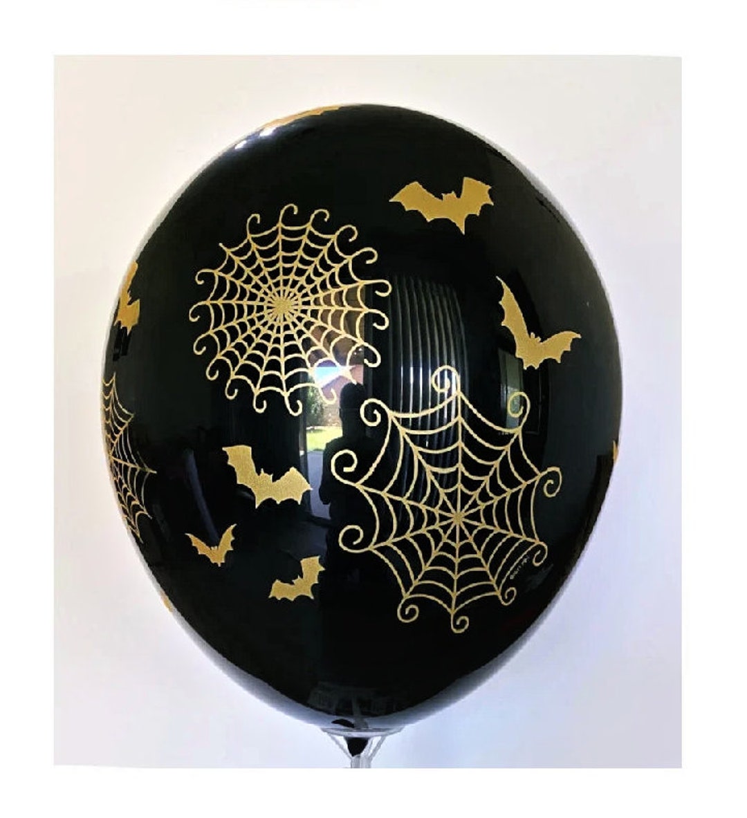 Spider Webs and Bats Balloons, Set of 5 or 10 Balloons, Halloween ...
