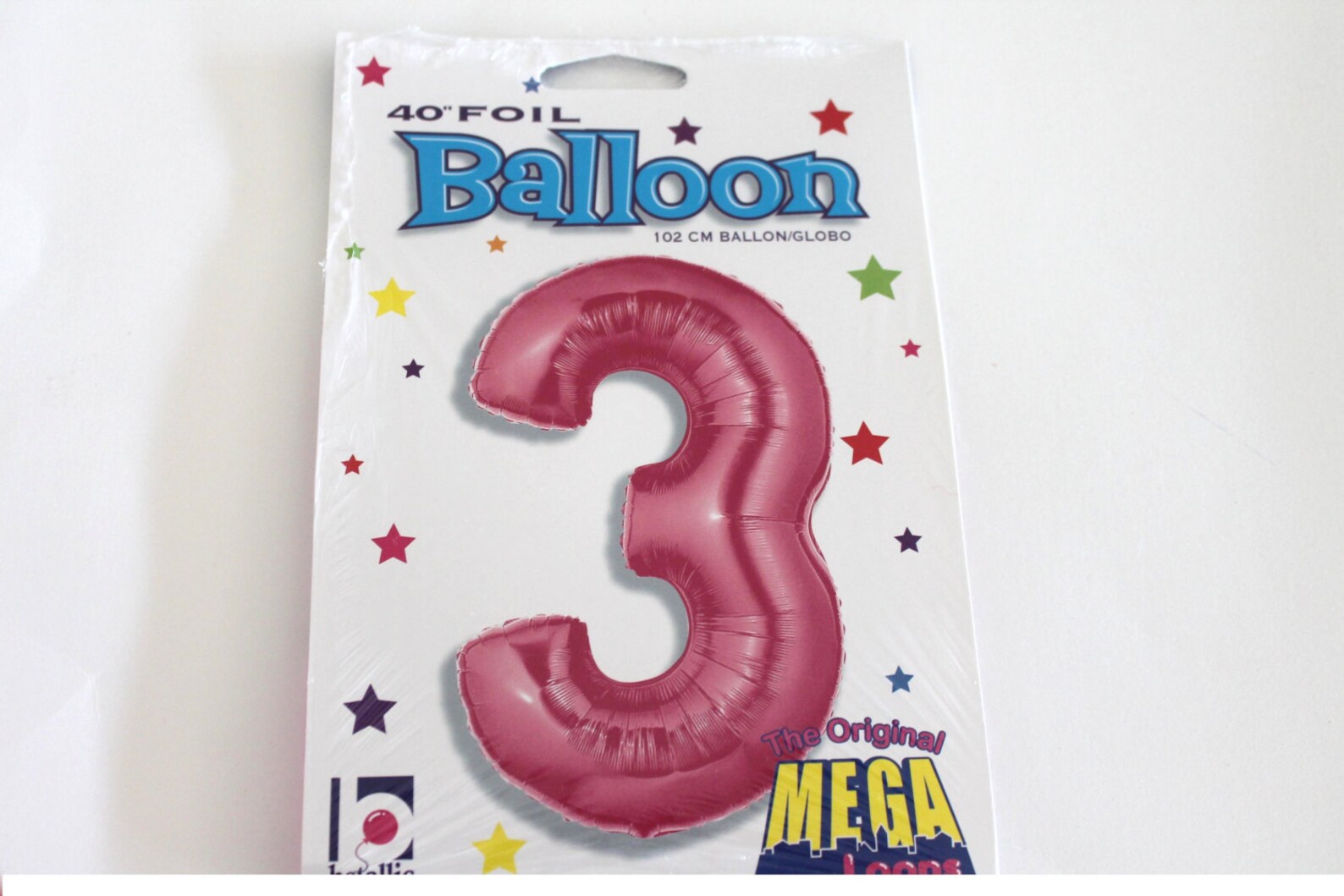Giant 40" Pink Number 3 Foil Balloon: 2nd Birthday Party - Etsy
