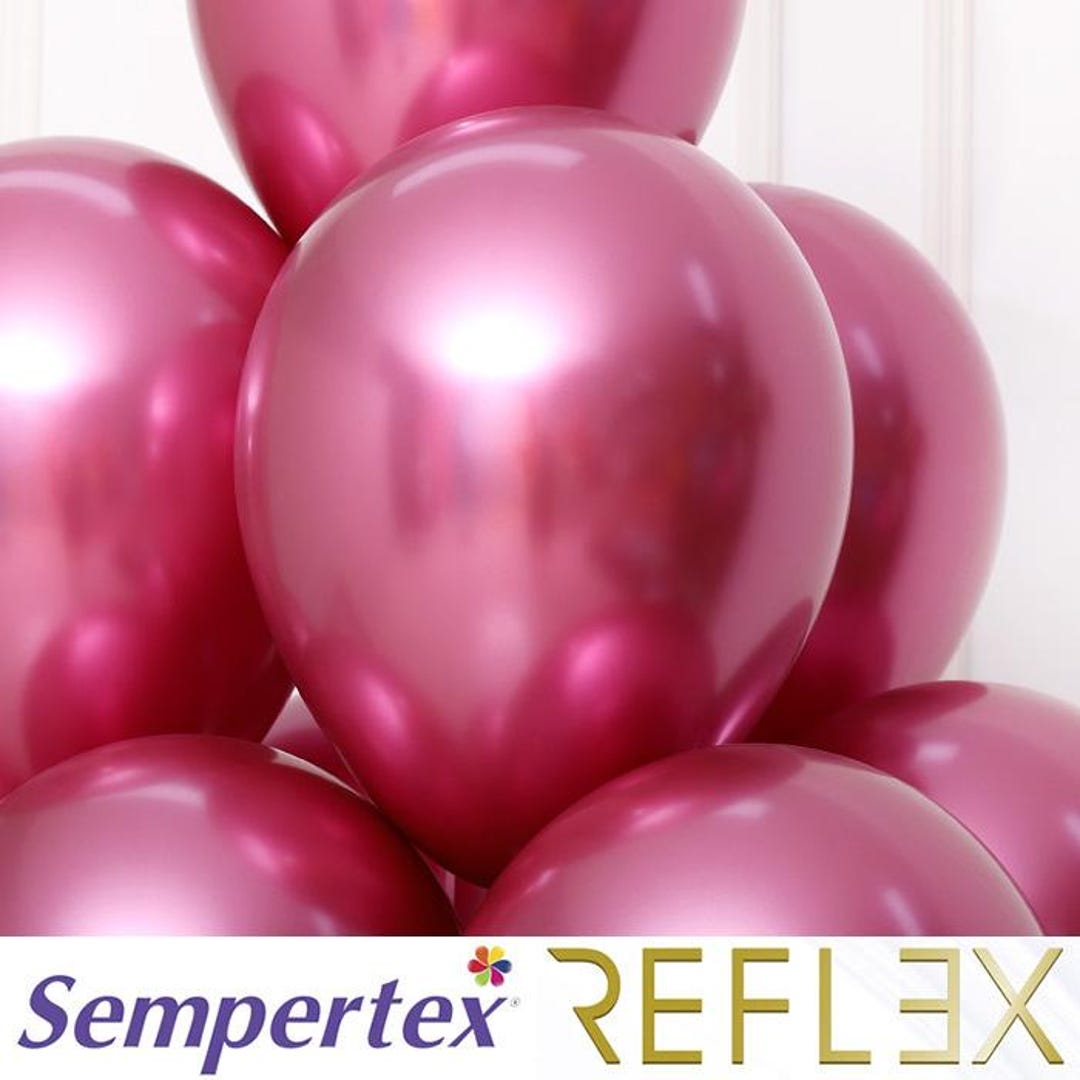 Reflex Fuchsia Balloons, 11" Latex Balloons, Wedding, Party, Decor Prop ...