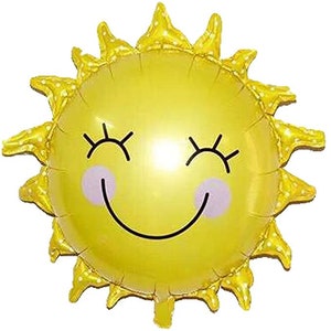 25" Sunshine Sun Foil Mylar Balloon Birthday, Party, Decor Prop "same ...