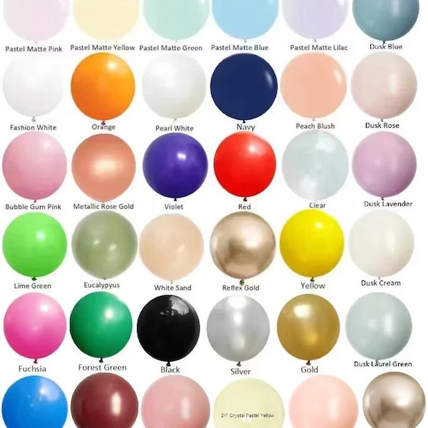 Big Round Balloons - Etsy
