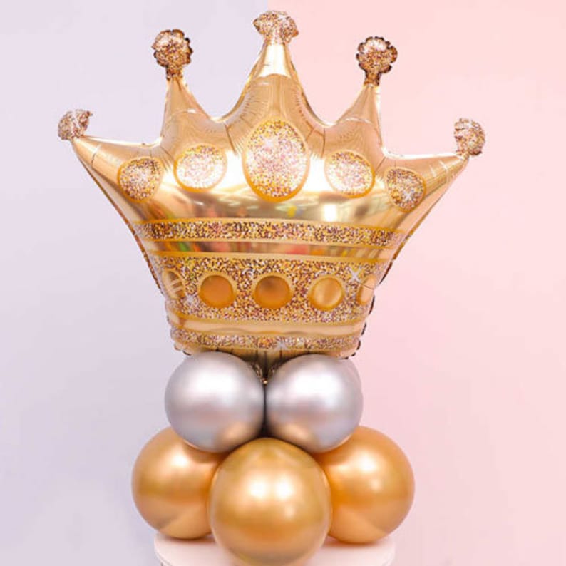 Crown Foil Balloon Birthday Party Decor same Day - Etsy