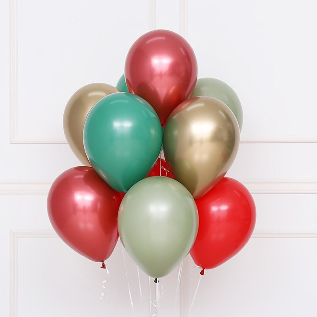 Balloon Bouquet 11" Latex Balloons Pack of 10 Balloons, Assorted Colors ...