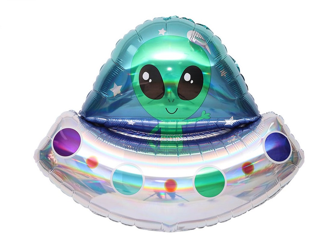 28" Alien Space Ship Balloon, Outer Space Birthday Decor, Birthday ...