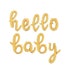 HELLO BABY Script Gold or Silver Foil Balloons same Day - Etsy