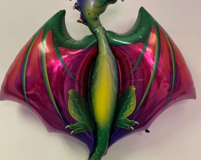 Dragon Balloon, Mythical Dragon Balloon, 45" Foil Balloon, Birthday ...