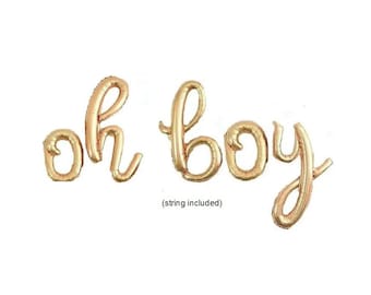 Oh Boy Baby Shower Banner - Etsy