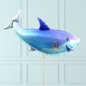 Shark Birthday Party Balloons: Hammerhead & Blue Shark Decor - Etsy