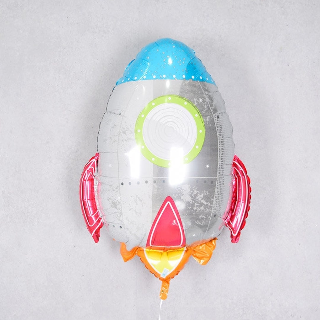 30" Rocket Ship Balloon: Outer Space Birthday Party Decor - Etsy